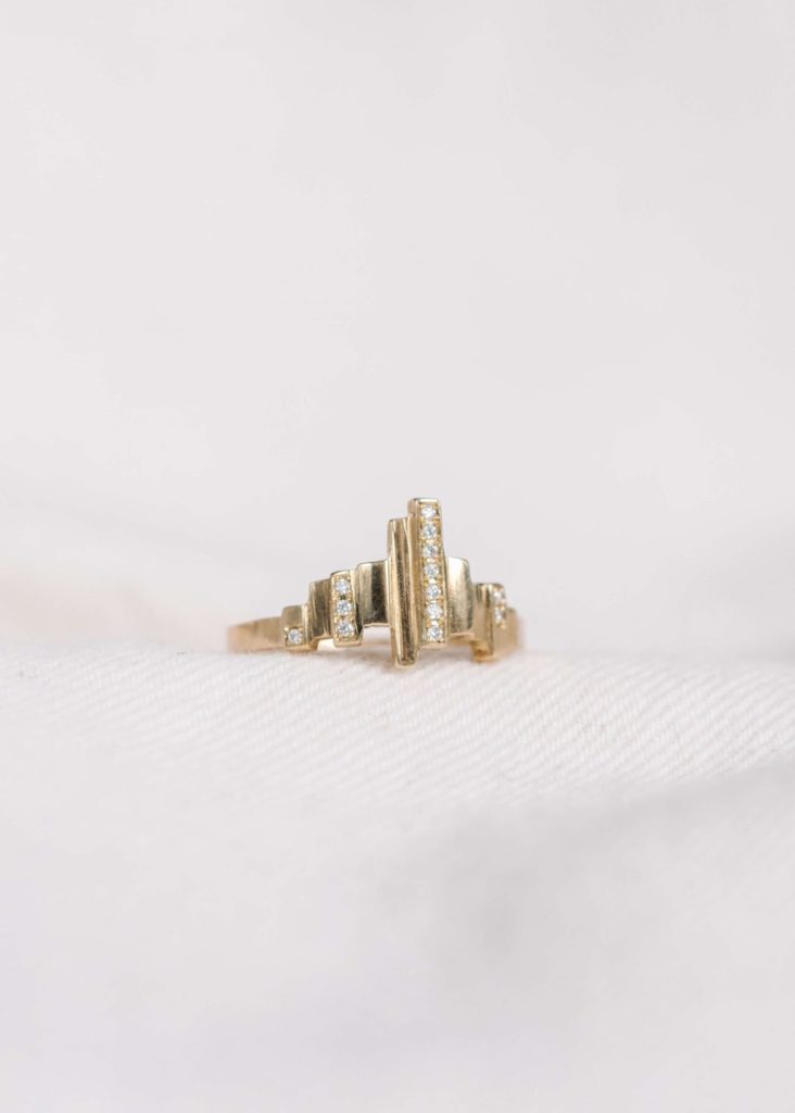 One Off Modular Diamond Ring - Chloe Solomon Jewellery