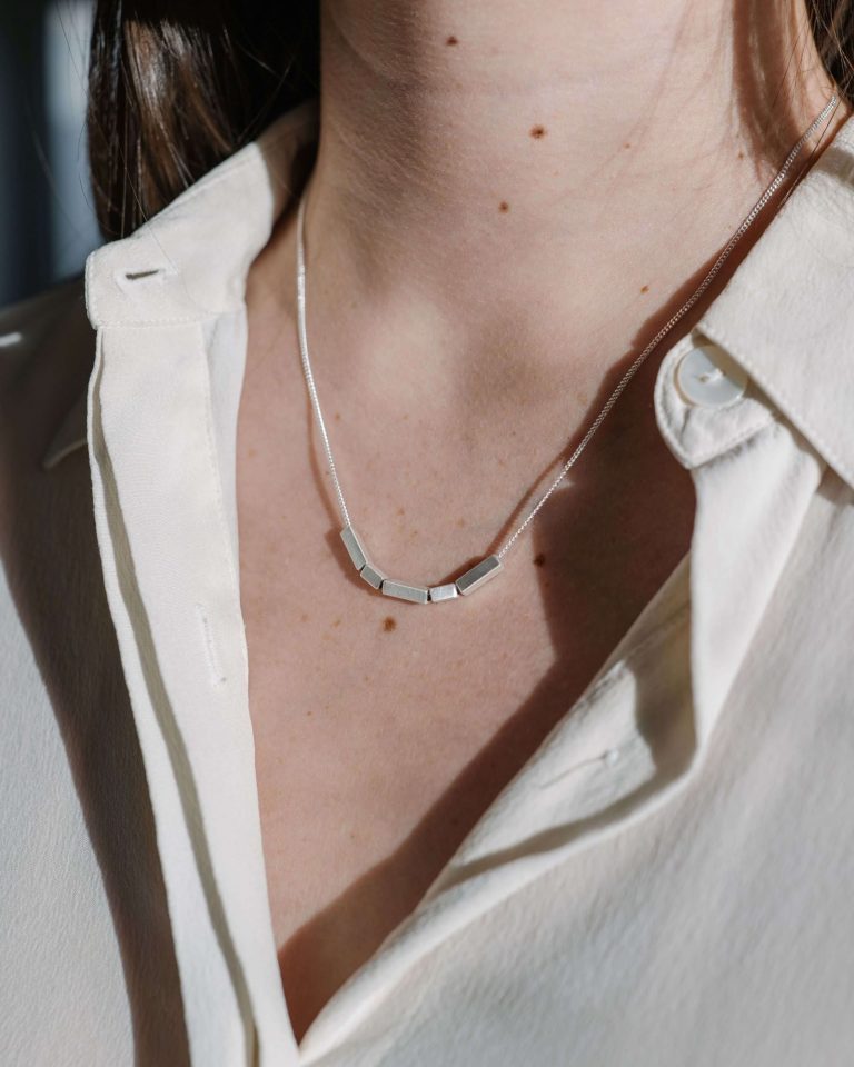 Mixed Quin Bar Necklace - Chloe Solomon Jewellery