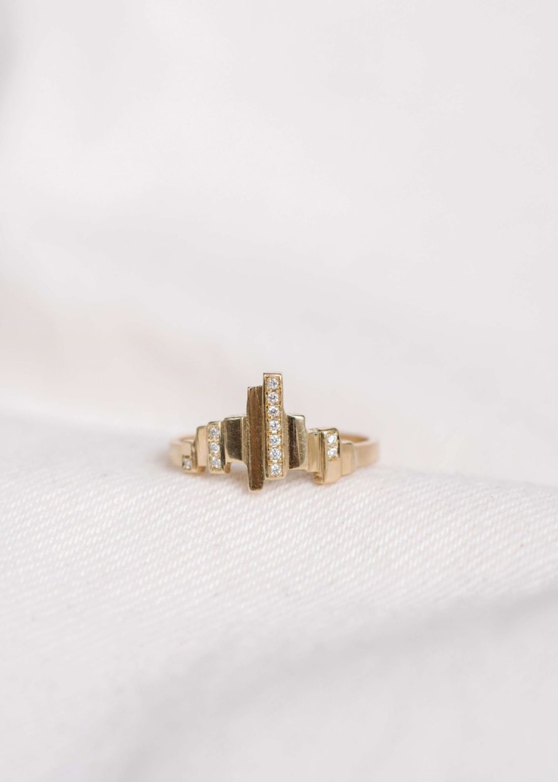 One Off Modular Diamond Ring - Chloe Solomon Jewellery