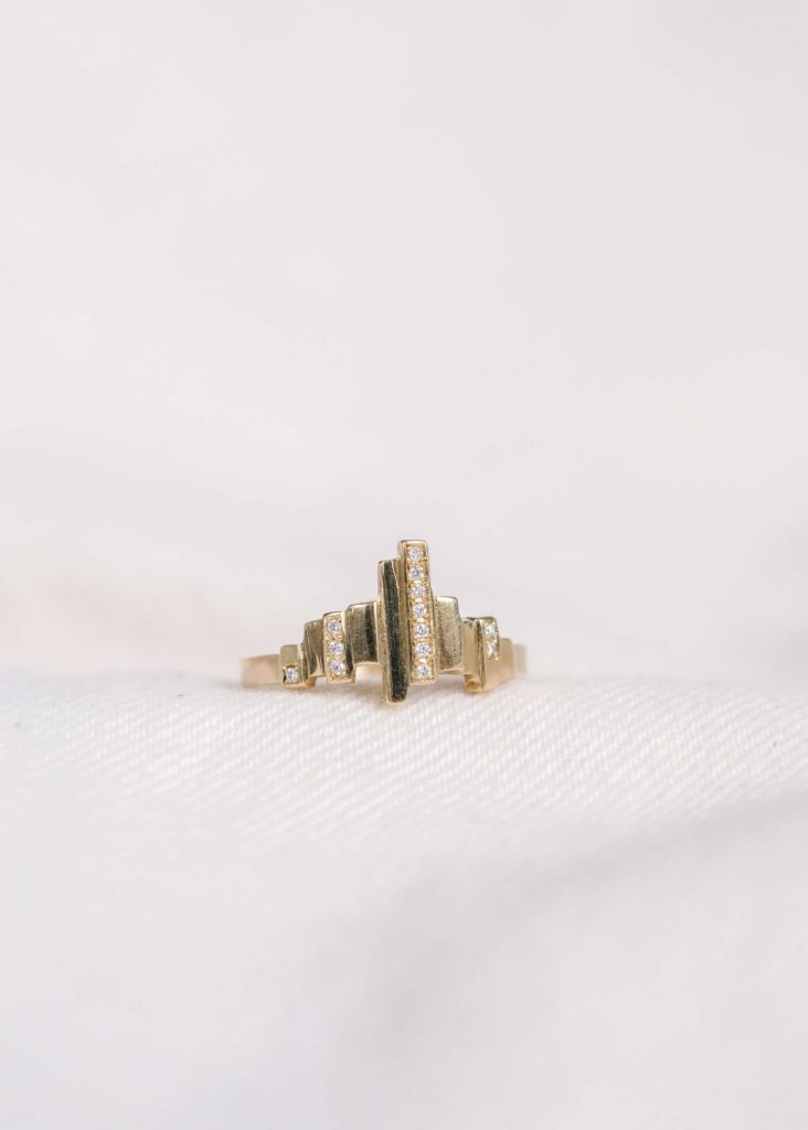 One Off Modular Diamond Ring - Chloe Solomon Jewellery